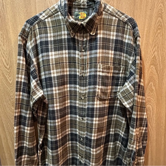 Bass Pro Shops | Shirts | Vintage Bass Pro Shops Plaid Flannel Button ...